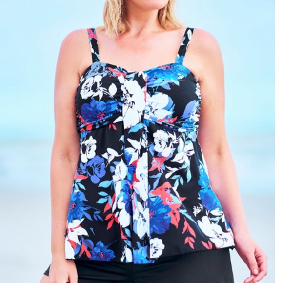 Swimsuits For All | Swim | Nwt Longer Length Tankini Top With Bust ...